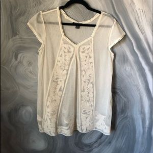 Peruvian Connection | Tops | Peruvian Connection Sheer Lace Embroidered ...